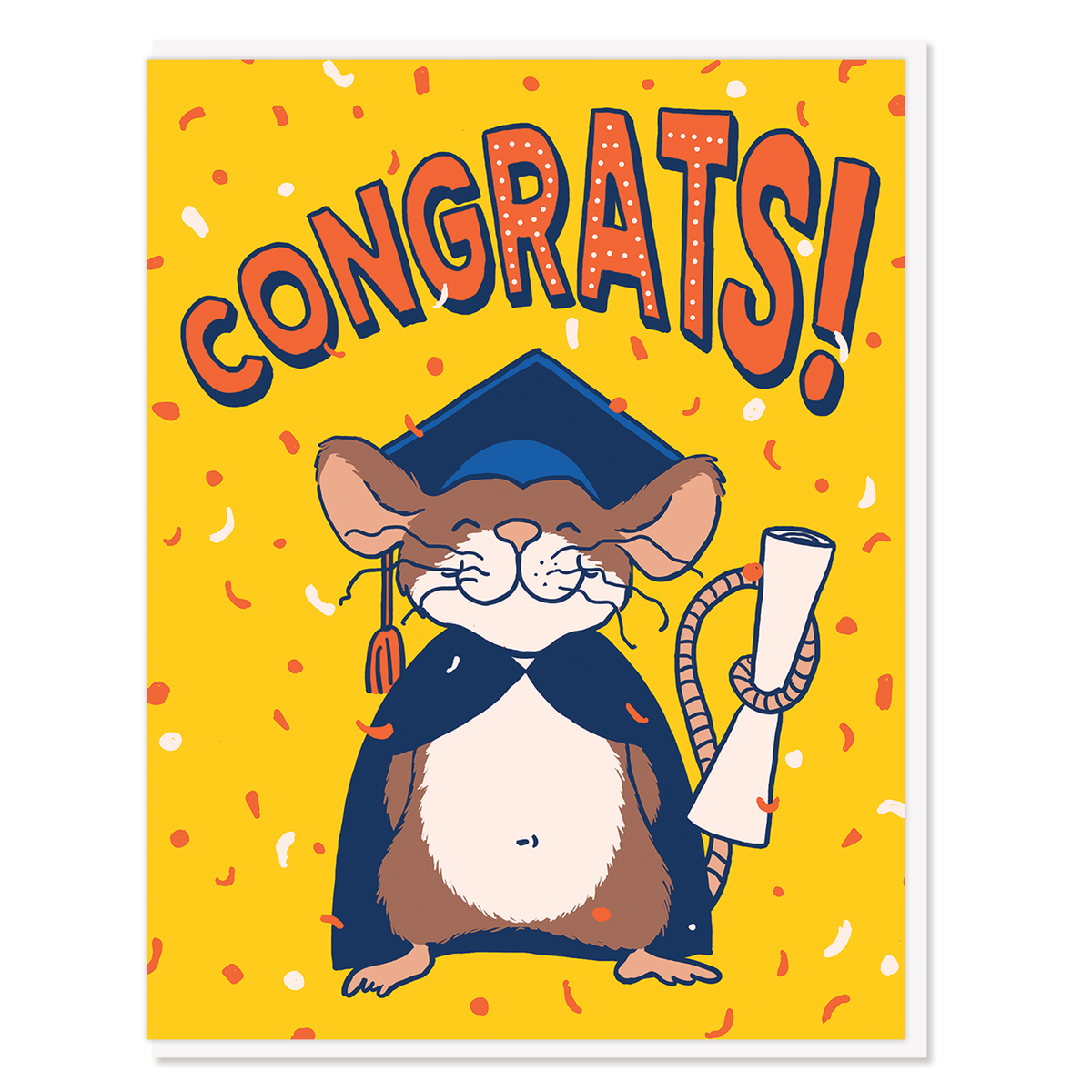 Rat Graduation Card | Semi Sweet Press