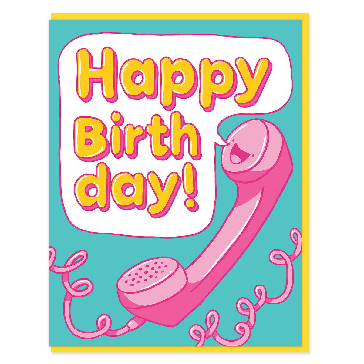 Retro Phone Birthday Card | Semi Sweet Press