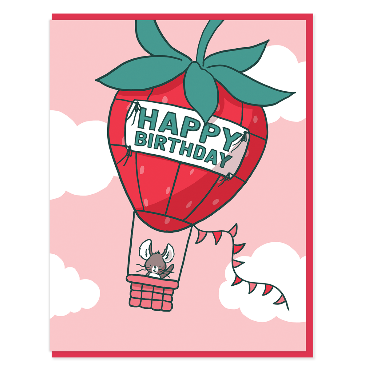 Berry Balloon Birthday Card | Semi Sweet Press