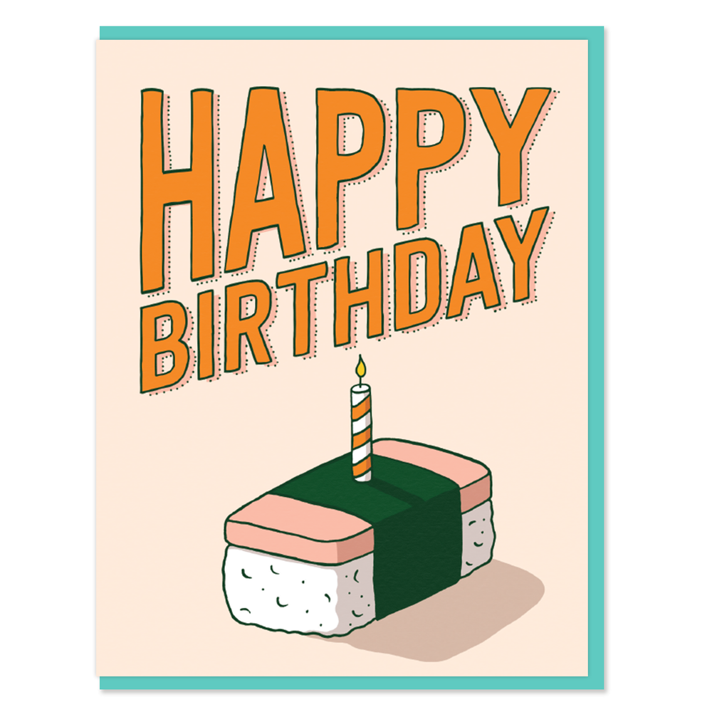 Spam Musubi Birthday Card | Semi Sweet Press