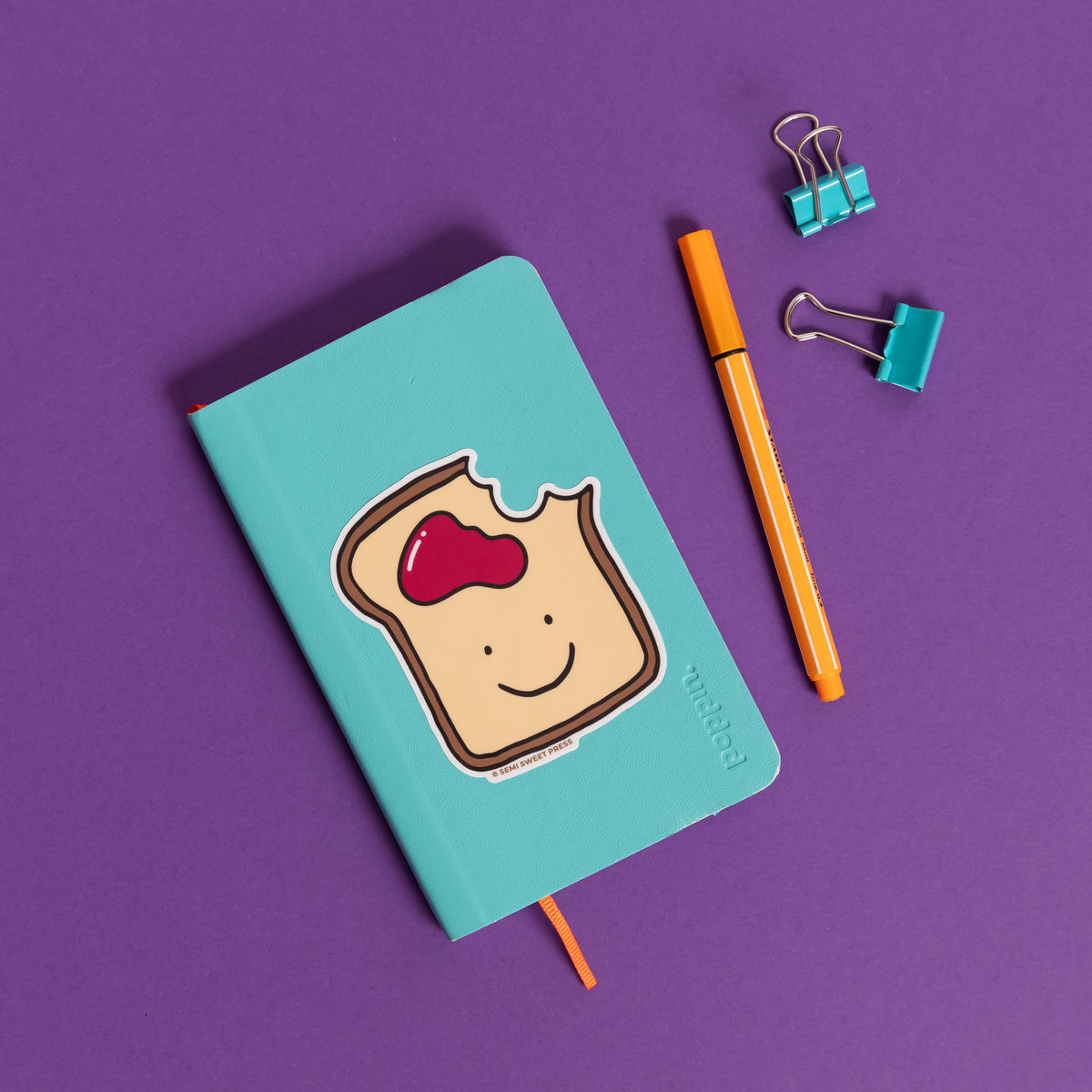 Toast vinyl sticker | Semi Sweet Press